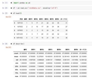 LOTO6解析1～Pythonとエクセルで予想してみた(9/16編)～ | ミルクおじさん通信